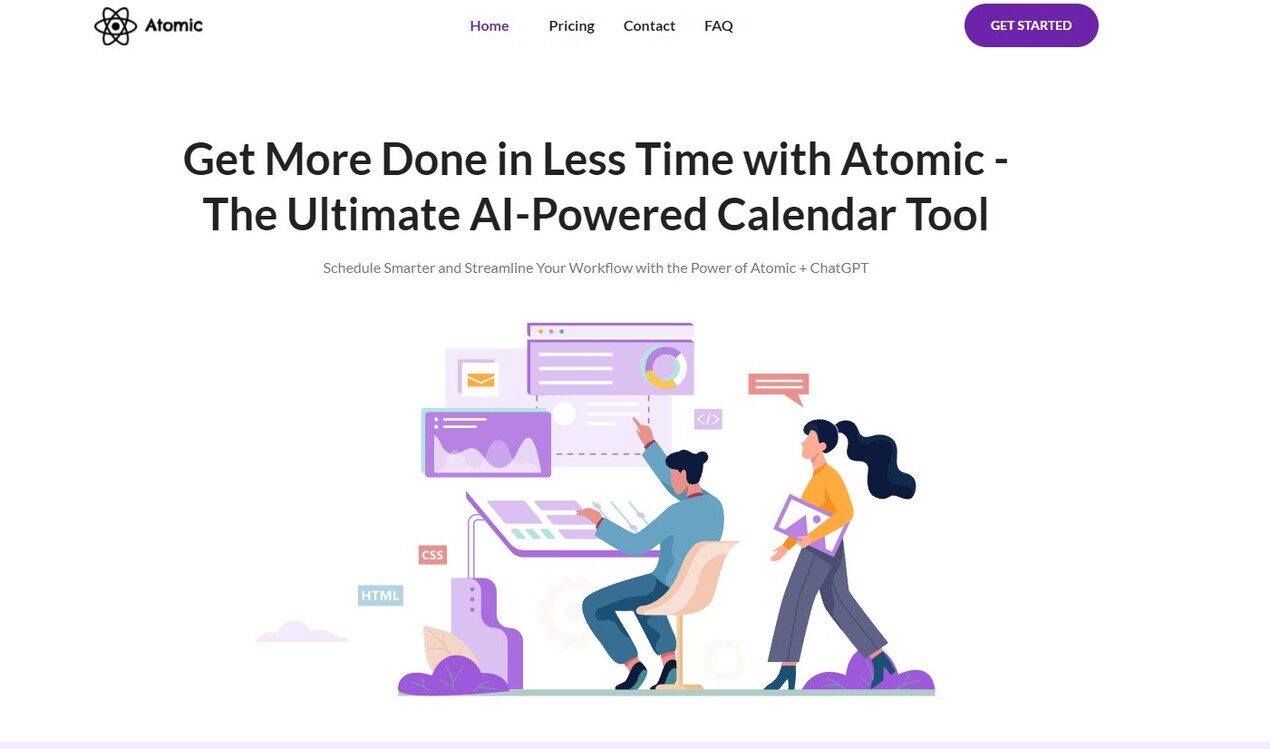 Atomic + ChatGPT - AI-Powered Calendar for Maximized Productivity - Aitoolnet