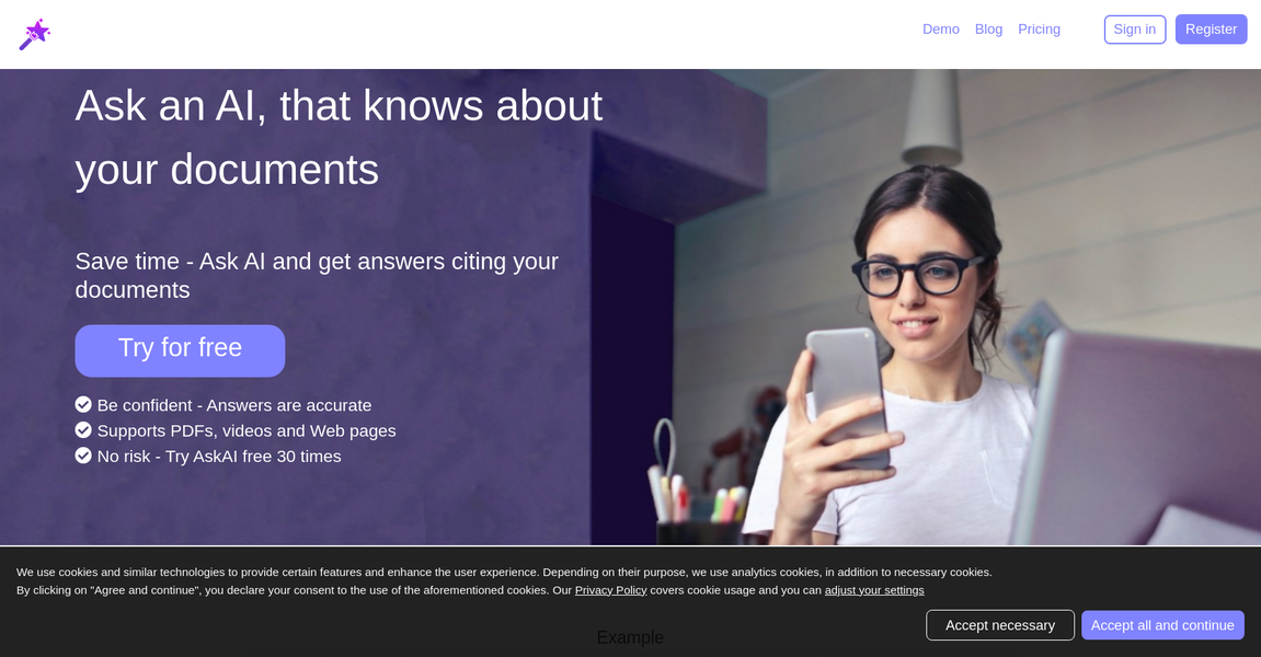 AnyQuestions - AI-Powered Answer Engine for Document, Video Insights - Aitoolnet