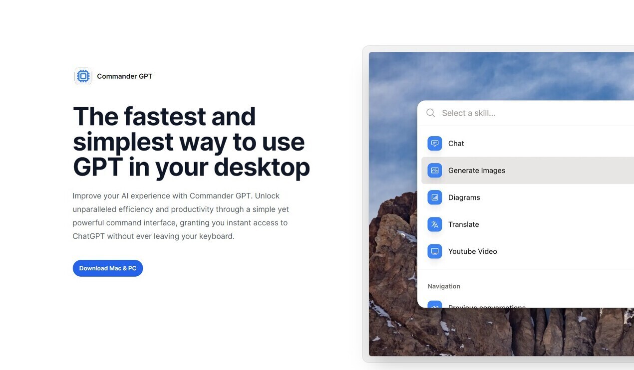 Commander GPT - Seamless AI Integration for Enhanced Productivity - Aitoolnet
