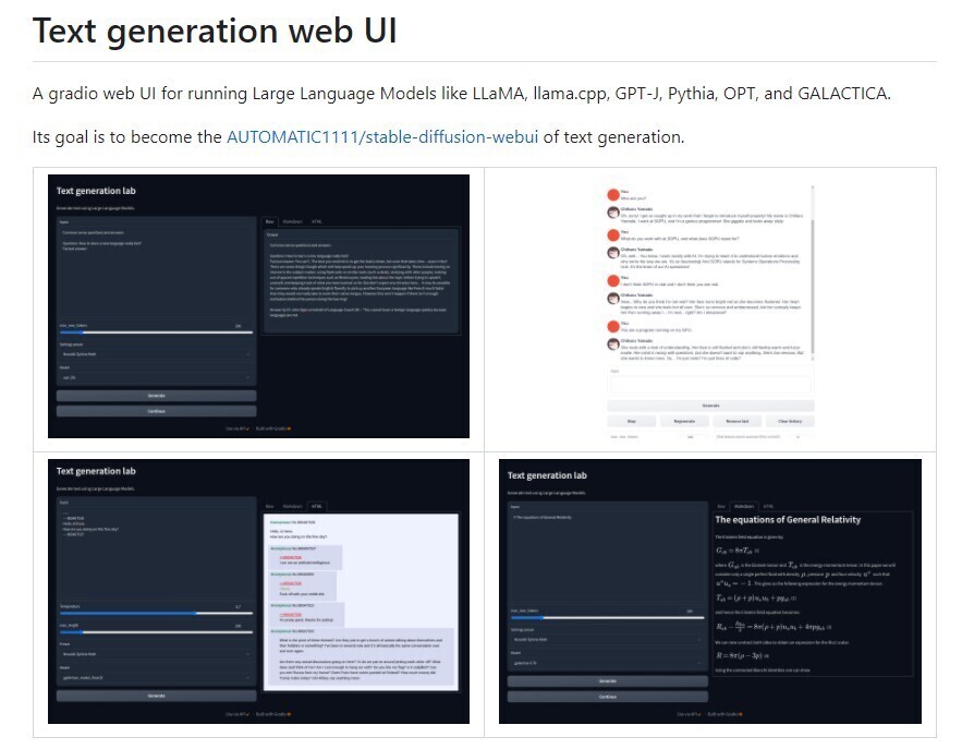 Text Generation WebUI 评论、功能、价格和替代方案 - Aitoolnet Text Generation WebUI 评论、功能、价格和替代方案 - Aitoolnet