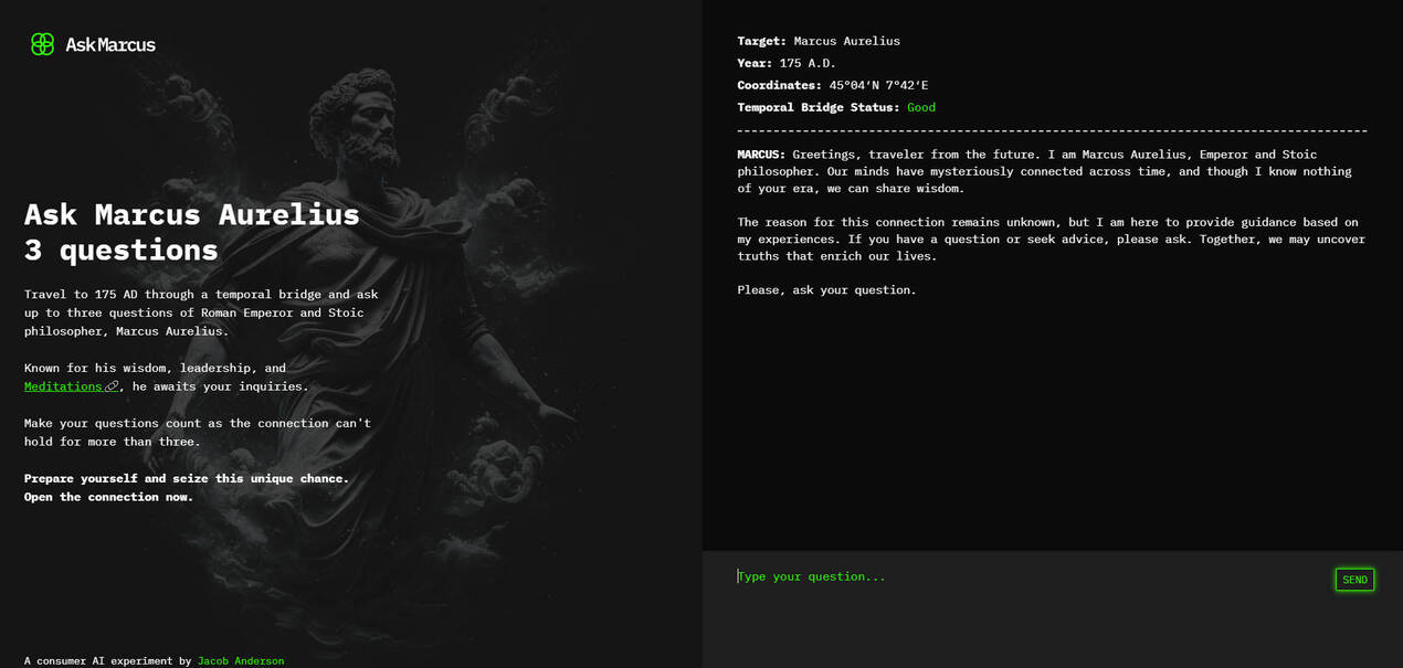Ask Marcus Aurelius Reviews, Features, Pricing and Alternatives - Aitoolnet