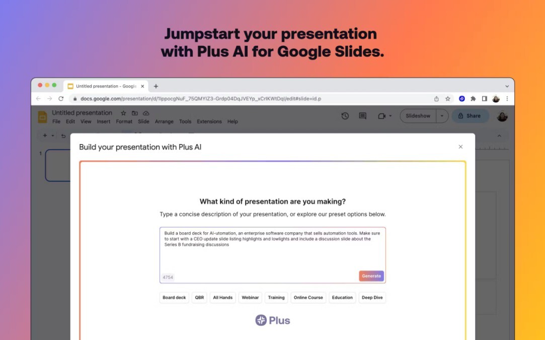 Plus AI for Google Slides Reviews, Features, Pricing and Alternatives ...