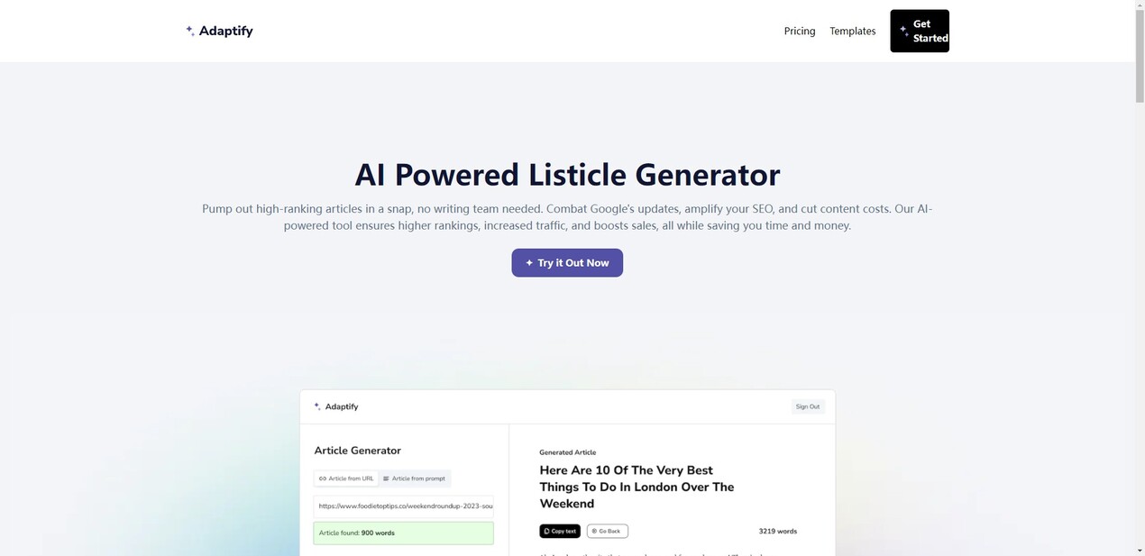 Adaptify Listicle Writer Reviews, Features, Pricing and Alternatives ... Adaptify Listicle Writer Reviews, Features, Pricing and Alternatives ...