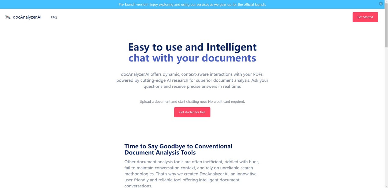 DocAnalyzer - Transforme los PDF en conversaciones: IA para el análisis de documentos - Aitoolnet