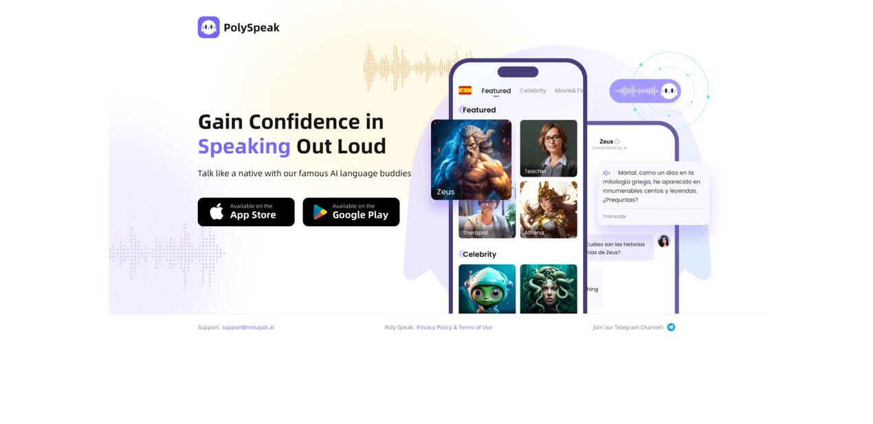 Poly.AI - Unleash Imagination: Chat, Learn, Create with AI Characters ...
