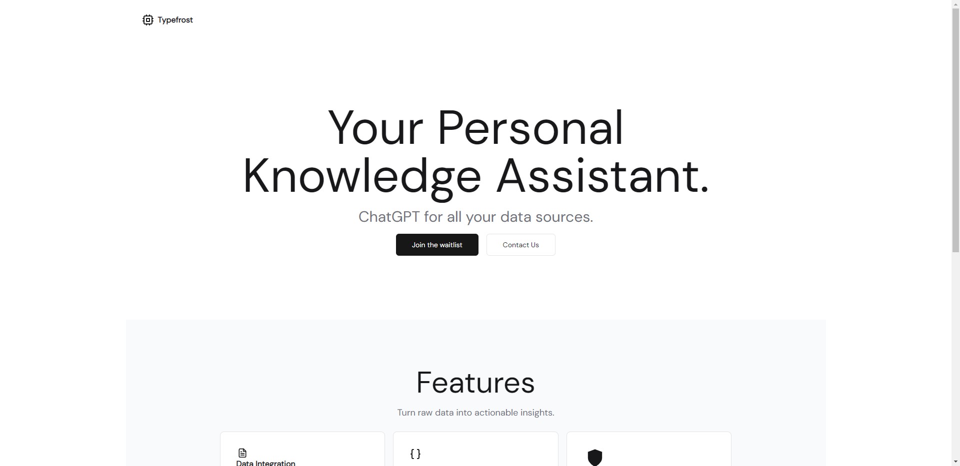 Typefrost - AI-Powered Data Insights for Smarter Decision Making ...