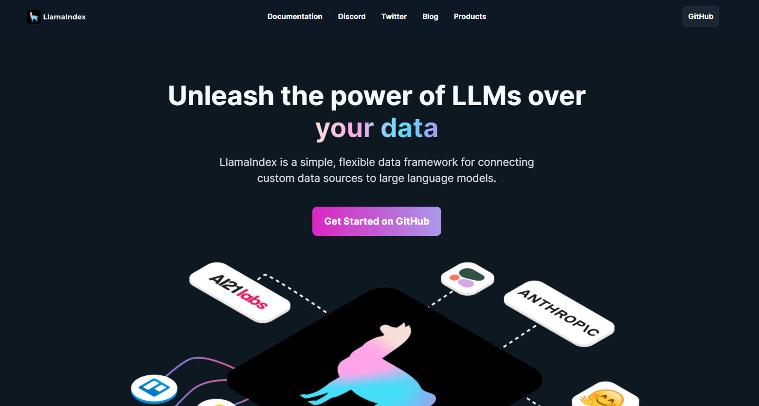 LlamaIndex - Unleash Data Insights with Seamless AI Integration - Aitoolnet