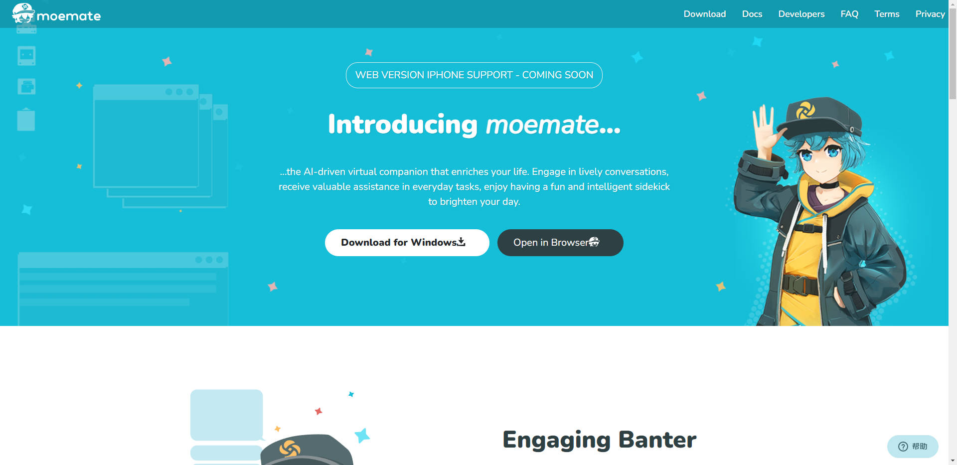 Moemate - Custom AI Companion for Daily Joy and Assistance - Aitoolnet