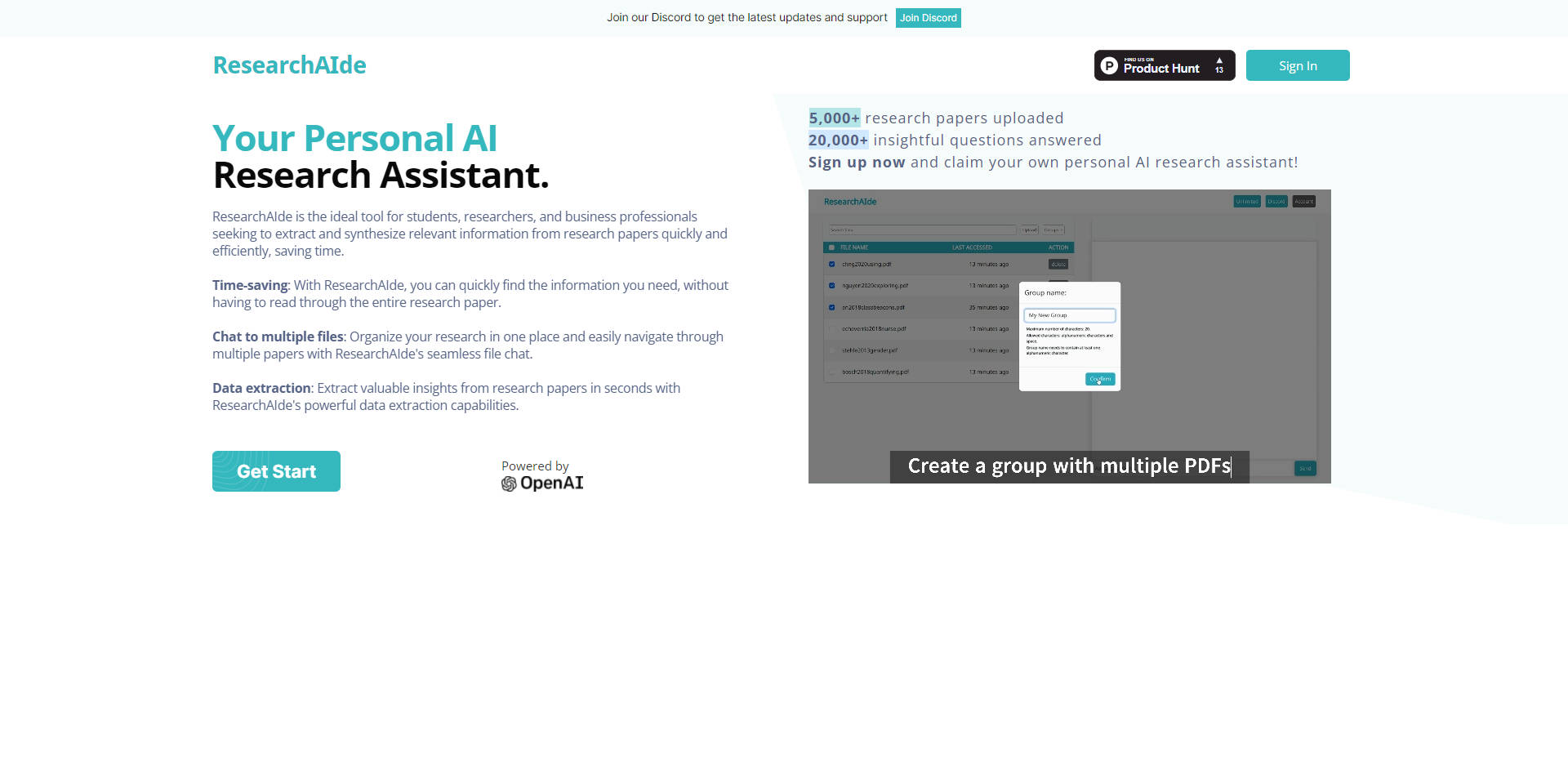 ResearchAIde Reviews, Features, Pricing and Alternatives - Aitoolnet