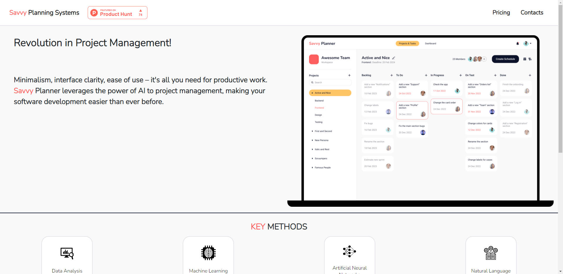 Savvy Planner - Effortless Project Planning with AI Insights - Aitoolnet