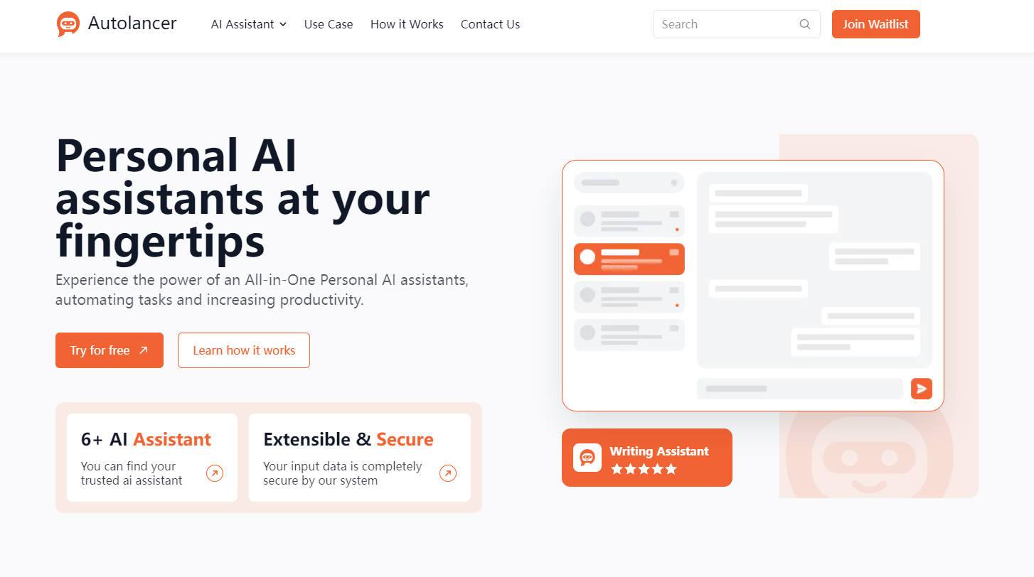 Autolancer - Effortless Productivity with Personal AI Assistants - Aitoolnet