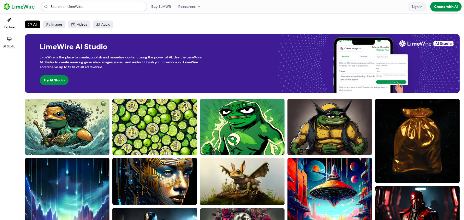 Limewire AI Studio Reviews, Features, Pricing and Alternatives - Aitoolnet