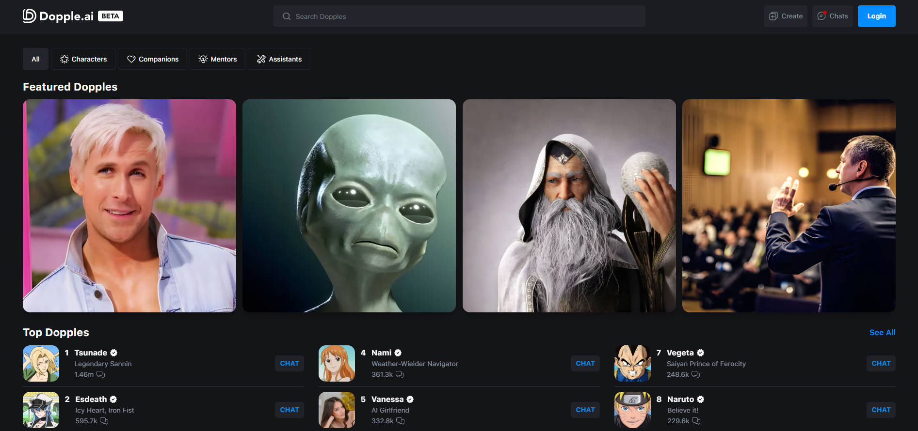 Dopple.ai - AI Adventures with Virtual Companions, Mentors, Assistants ...