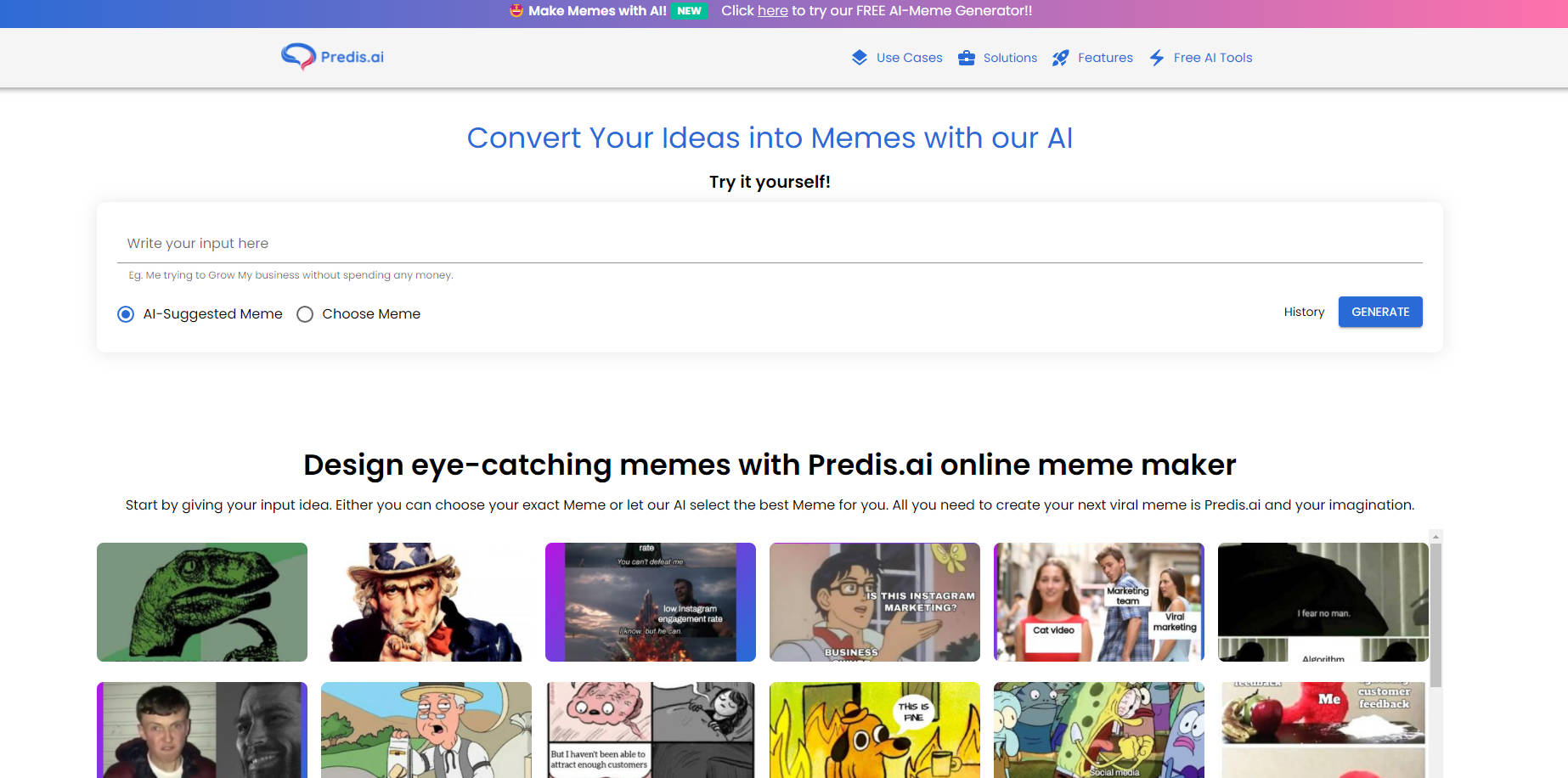 Free AI Meme Generator Reviews, Features, Pricing and Alternatives ...