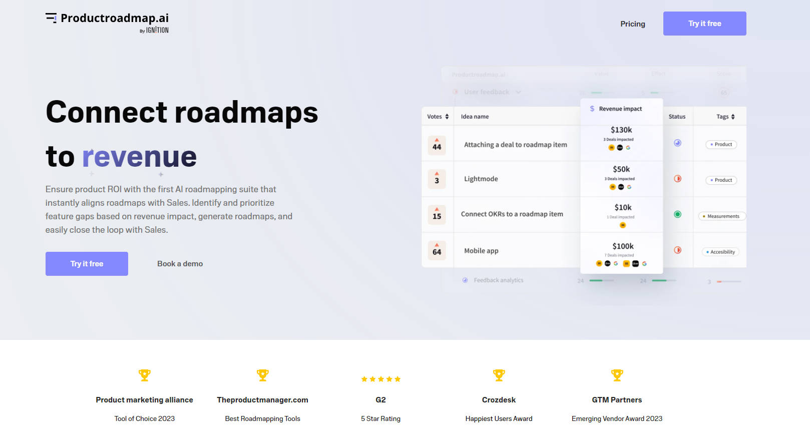 Productroadmap.ai Reviews, Features, Pricing and Alternatives - Aitoolnet