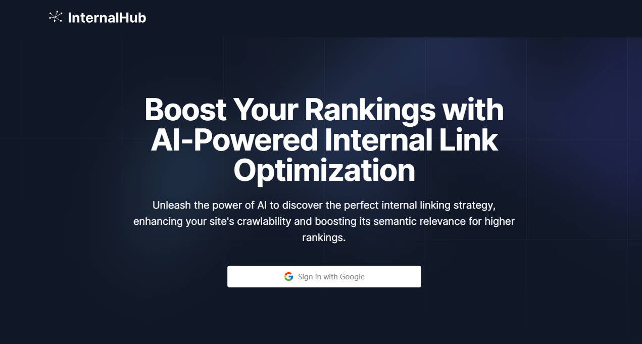 InternalHub - AI-Driven Internal Link Optimizer for SEO Boost - Aitoolnet