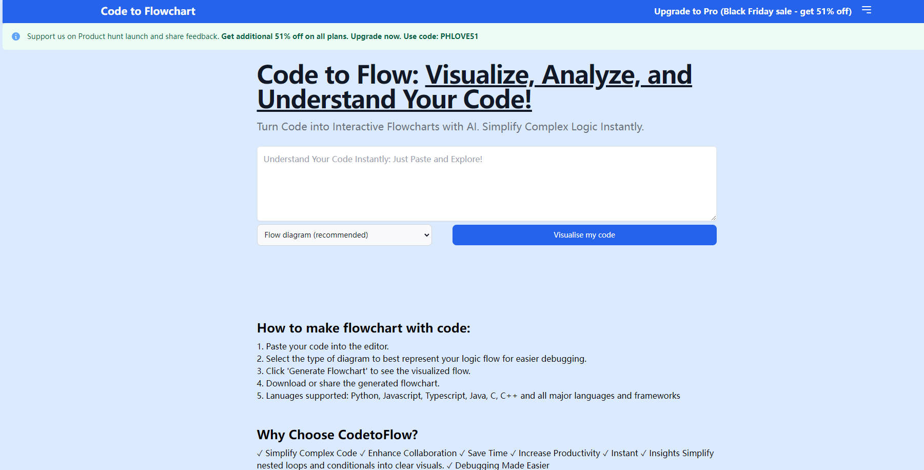 Code to Flowchart - Visualize, Explain, Analyze: Your Code's Flow ... Code to Flowchart - Visualize, Explain, Analyze: Your Code's Flow ...