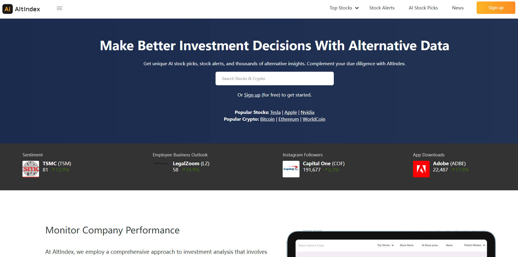 AltIndex 評論、功能、價格和替代方案 - Aitoolnet