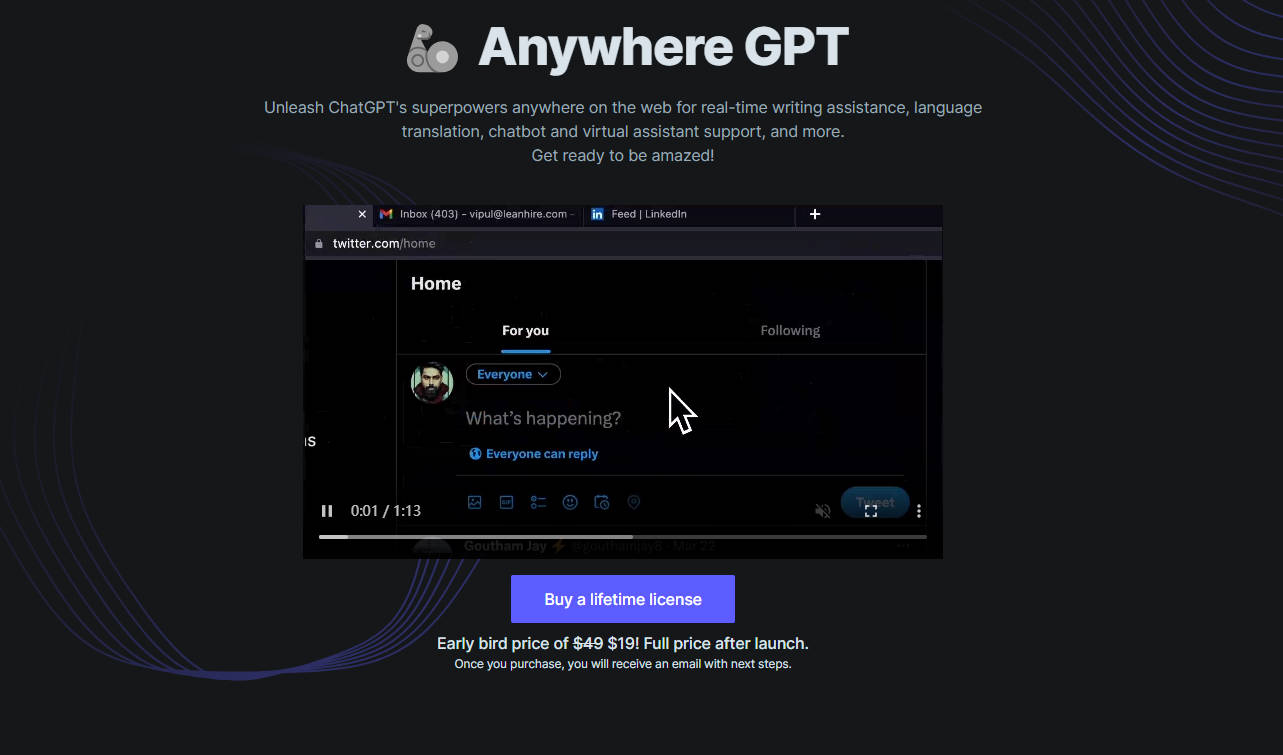 Anywhere GPT Reviews, Features, Pricing and Alternatives - Aitoolnet Anywhere GPT Reviews, Features, Pricing and Alternatives - Aitoolnet