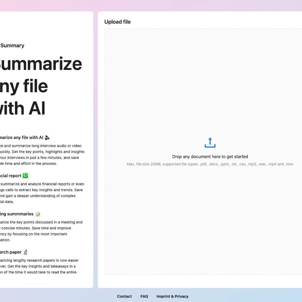 2025年ChatGPT与Any Summary比较 - Aitoolnet