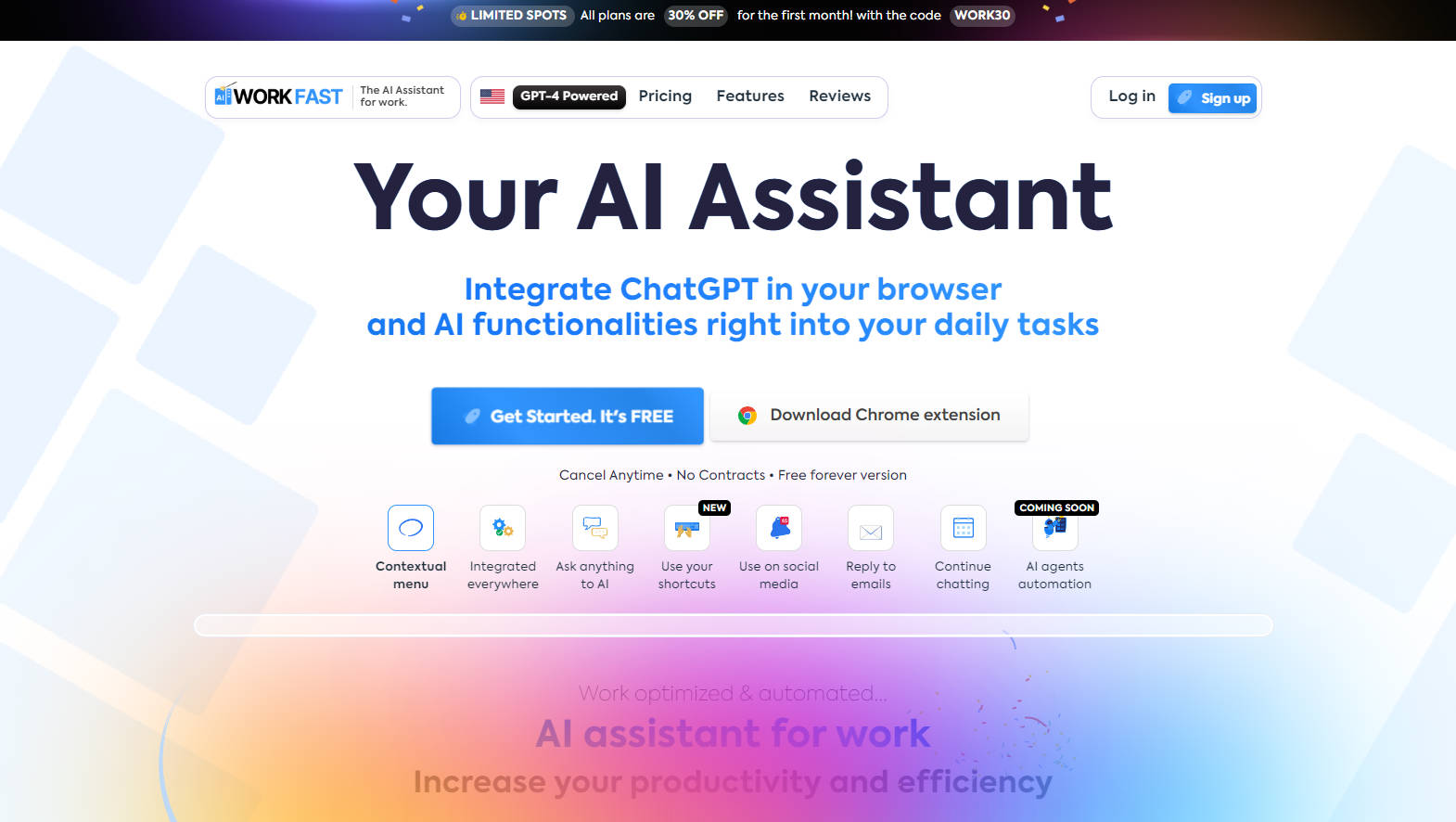 Work Fast - AI 驅動的助手提升工作效率 - Aitoolnet