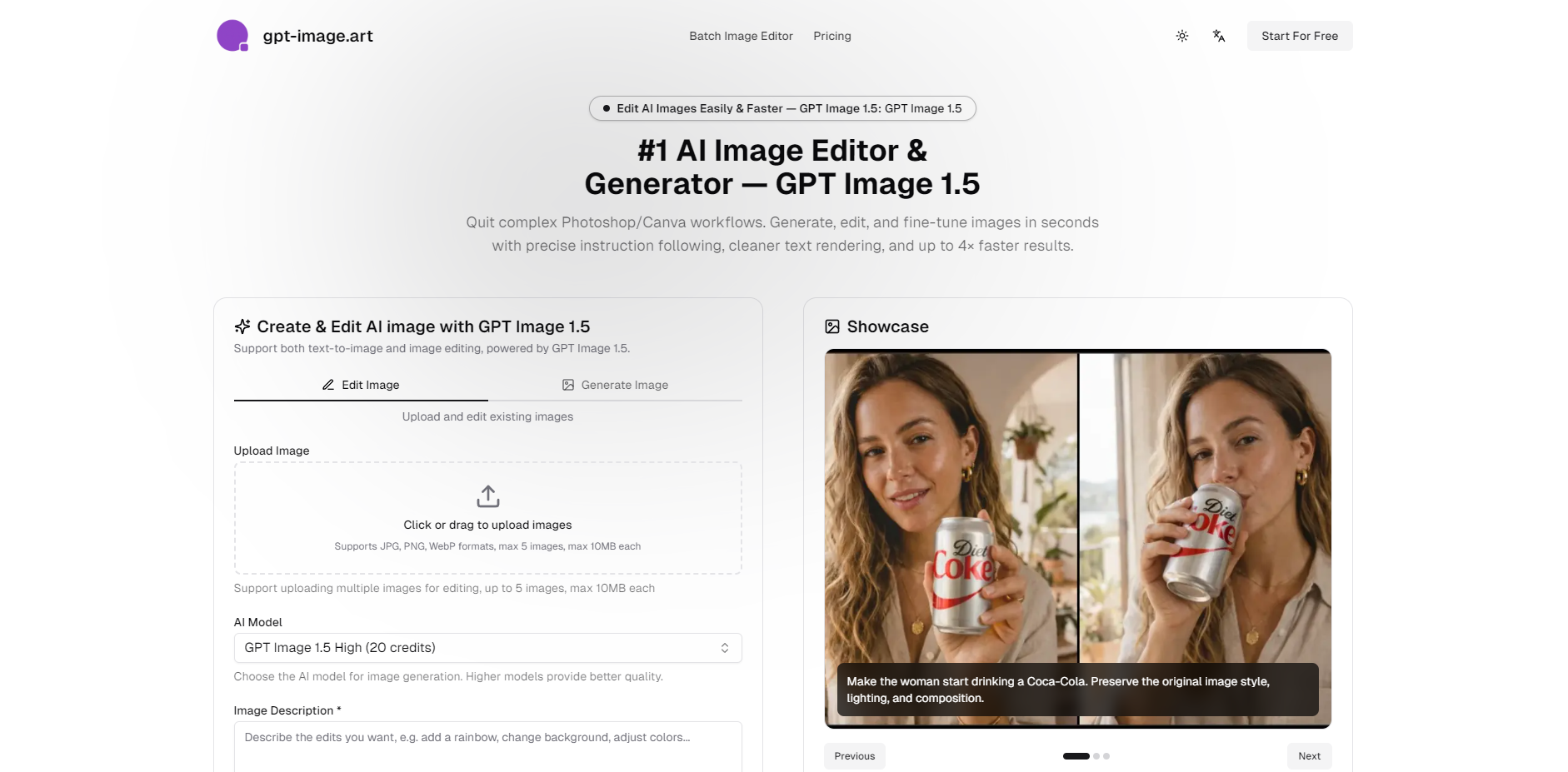 GPT image 1.5 - Precision AI Image Editing and Generation - Aitoolnet