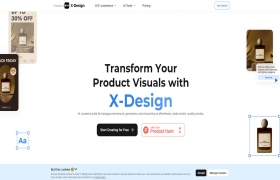 X-Design - AI-Powered Photo Editing Studio for E-Commerce - Aitoolnet