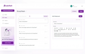 Studyflash - Personalized AI Tools to Master Your Study Materials - Aitoolnet
