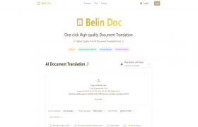 Belin Doc - AI Document Translator with Preserved Layout - Aitoolnet