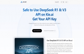 Kie.ai - Affordable & Secure DeepSeek R1 API - Aitoolnet