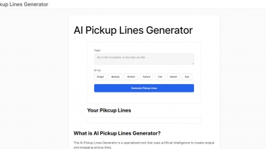 2024年Rizz Lines AI与AI Pickup Lines Generator比较 - Aitoolnet