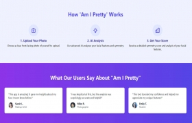 Am I Pretty - 使用AI分析评估您的面部对称性 - Aitoolnet