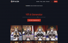 Yiff AI - Create and Explore Custom Furry Art with Ease - Aitoolnet
