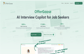 OfferGoose - An AI-powered Interview Copilot for Job Seeker - Aitoolnet