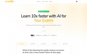 StudyPDF - Unlock Interactive Learning from Any PDF - Aitoolnet