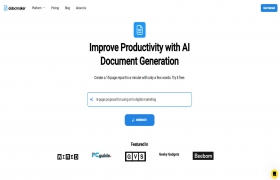 Aidocmaker - AI-Powered Document Generation for Enhanced Productivity - Aitoolnet