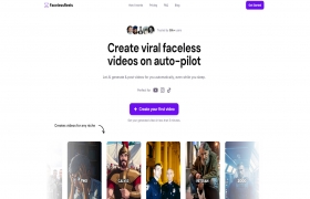 FacelessReels - AI-Powered Faceless Video Automation for Content Creators - Aitoolnet