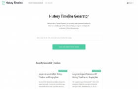History Timeline Generator - History Education with AI-Powered ...