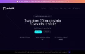 Alpha3D - Transform Text to 3D: Instant AR Models, No Design Skills Needed - Aitoolnet