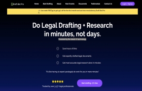 Draft Bot Pro - AI-Powered Legal Drafting and Research, Minimized Effort, Maximized Precision ...