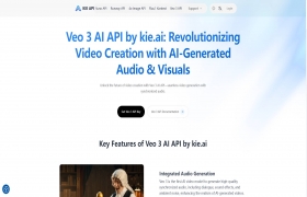 Veo 3 AI API by kie.ai - Budget-Friendly & Robust Veo 3 API - Aitoolnet