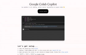 Google Colab Copilot - 适用于Google Colab的AI驱动编程助手 - Aitoolnet